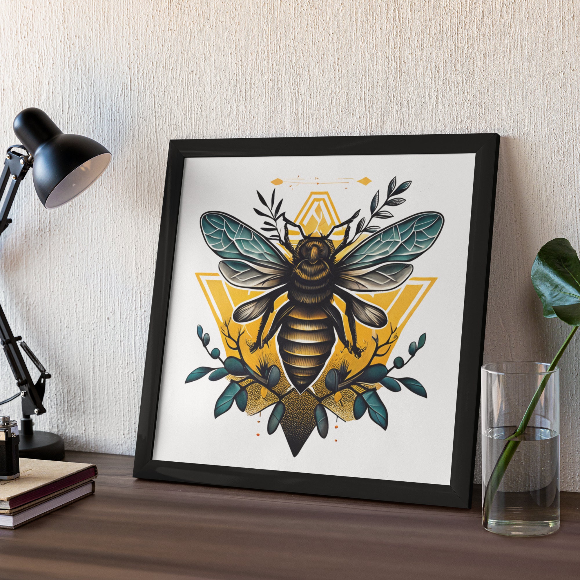 Bee Modern PNG Instant Digital Download Tshirt Design Print Graphic ...