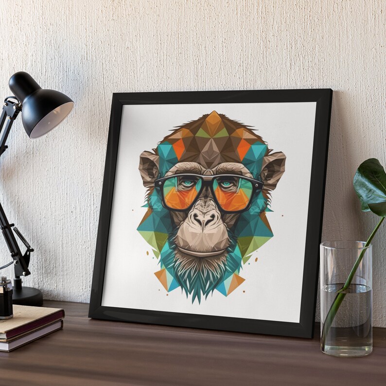 Abstract Monkey PNG - Instant Digital Download - Tshirt Design - Print ...