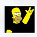 Homer Simpson Rock and Roll Cut svg dxf Datei Wandsticker pdf ...