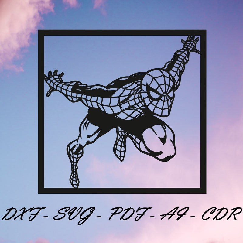 Spiderman Cutting File - Etsy