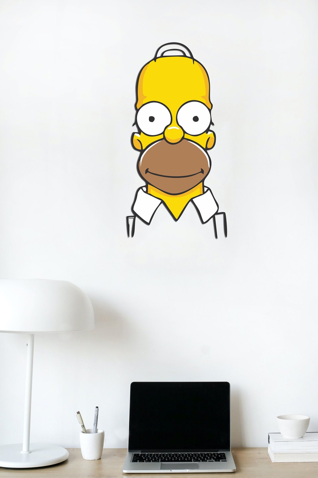 Homer Simpson Front Logo Cut Svg Dxf File Wall Sticker Pdf - Etsy Canada