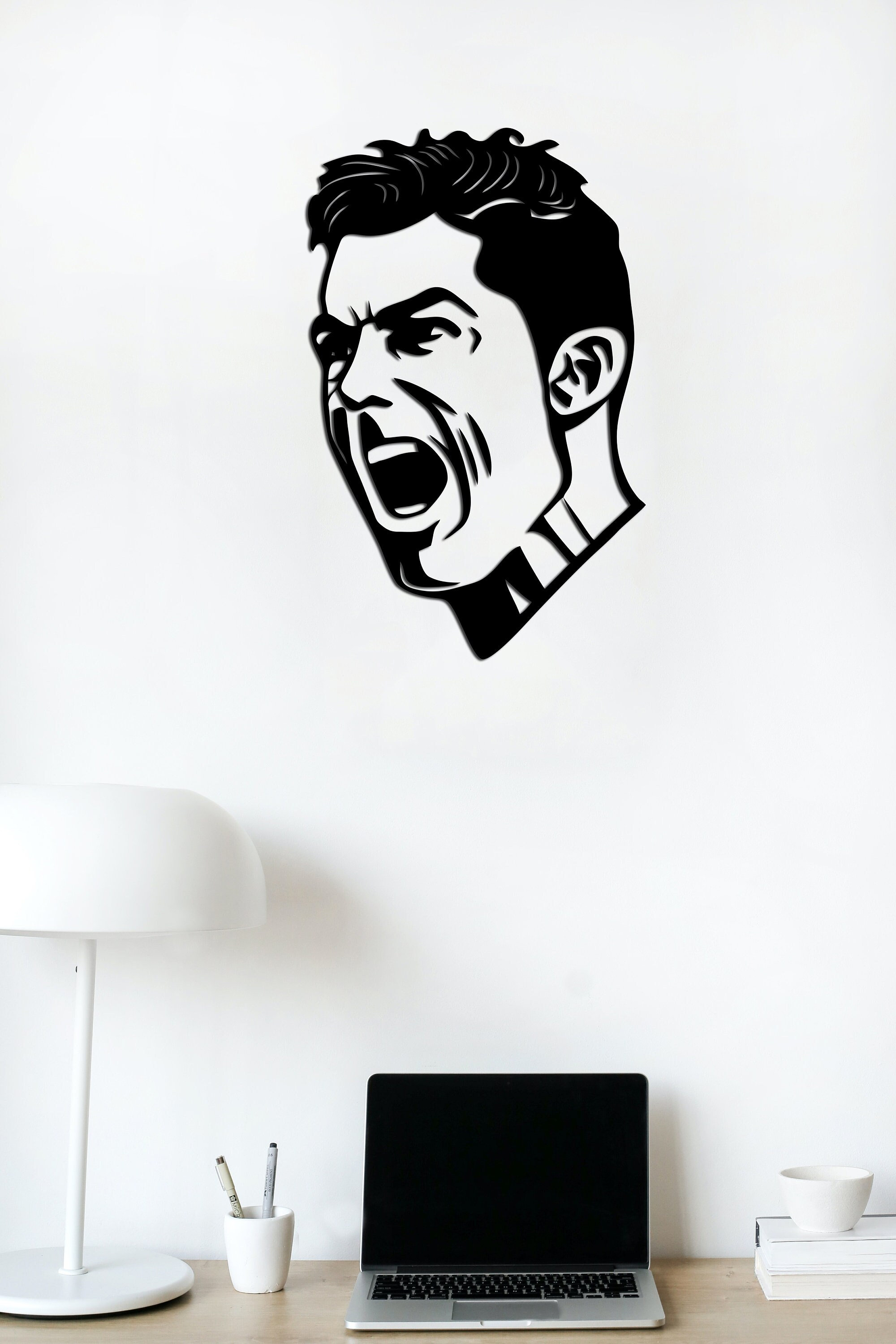 Cristiano Ronaldo Svg, Cr7 Madrid Cut Svg Dxf File Wall Sticker Pdf ...