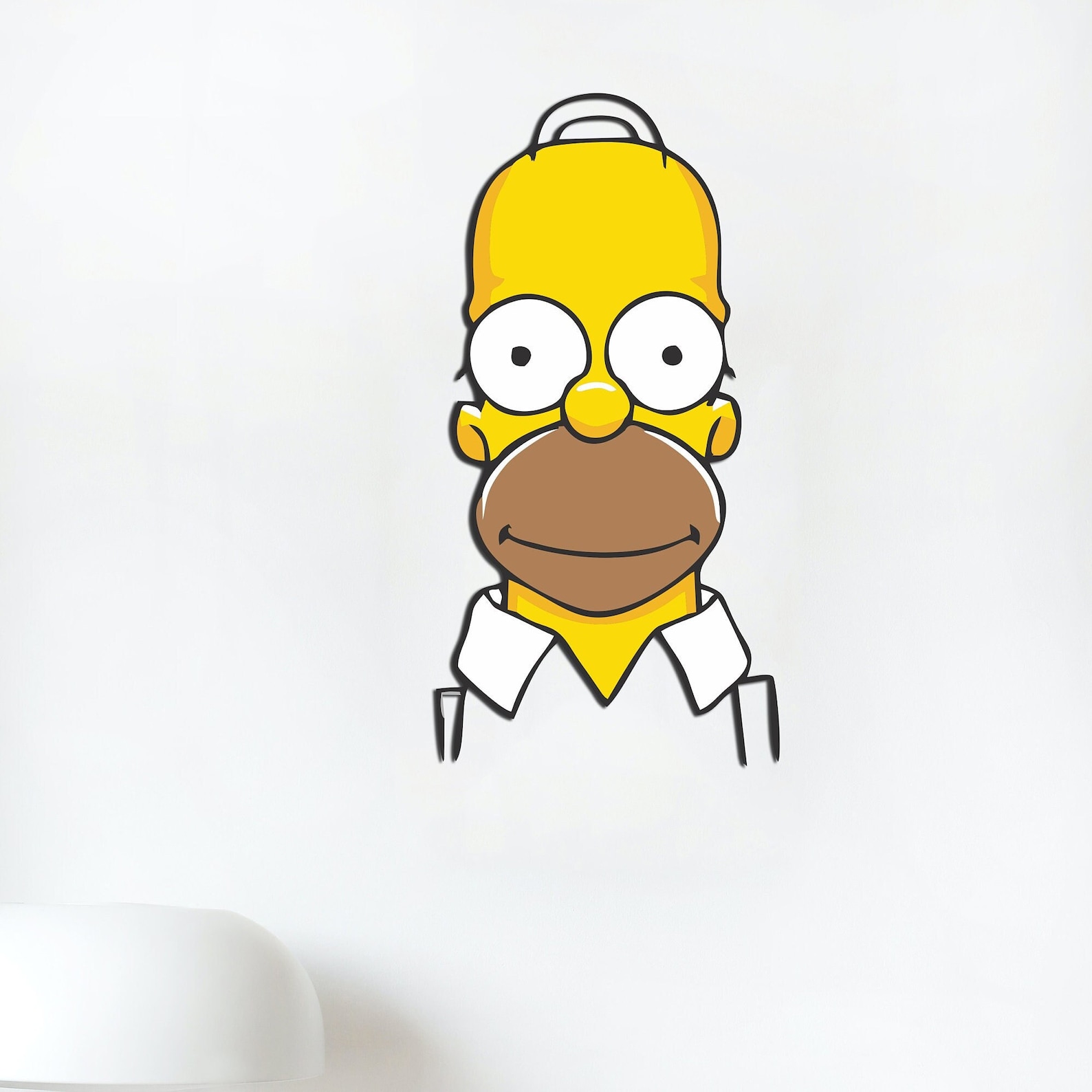 Homer Simpson Front Logo Cut Svg Dxf File Wall Sticker Pdf Silhouette ...
