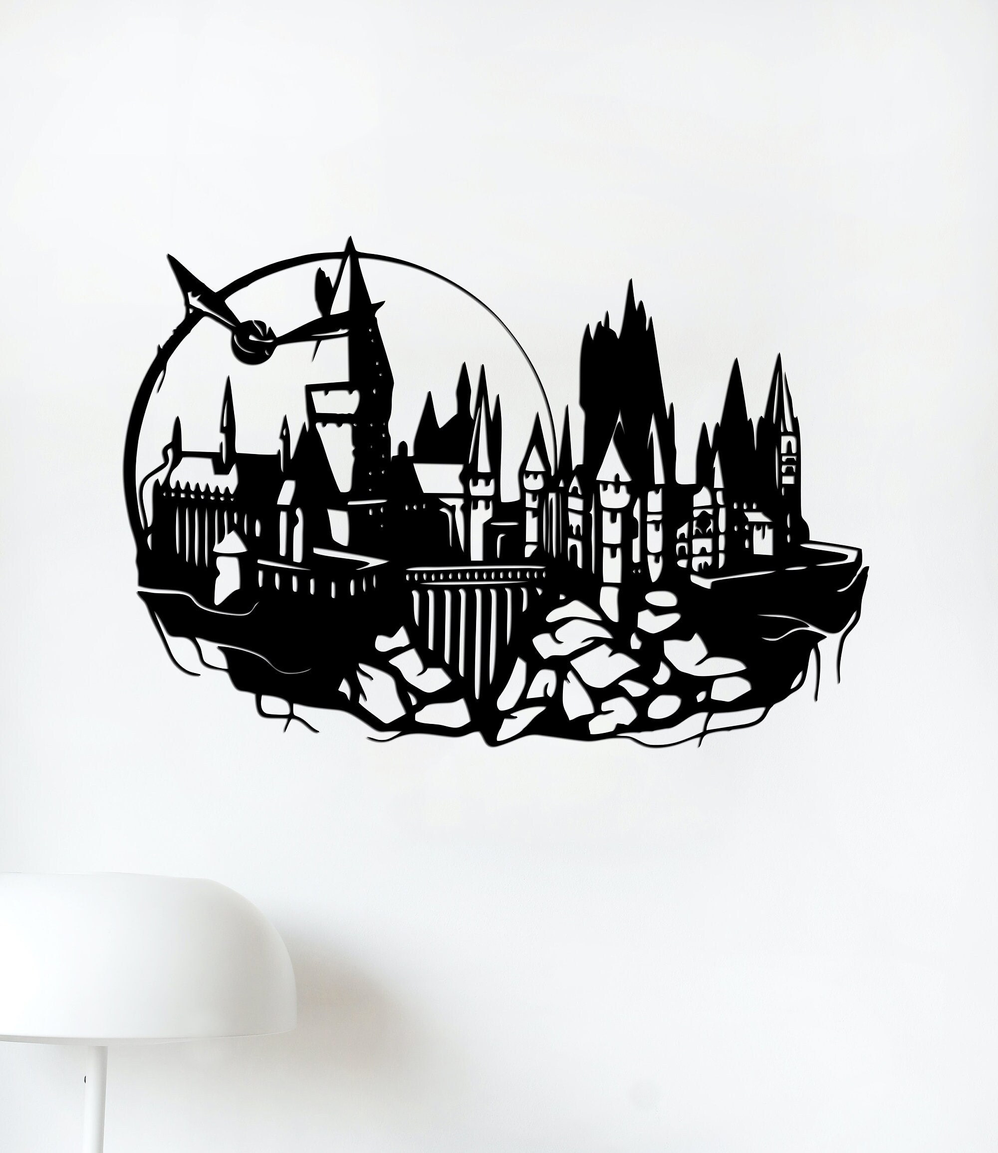 Wizard Magic Cut Svg Dxf File Wall Sticker Pdf Silhouette Template Cnc ...