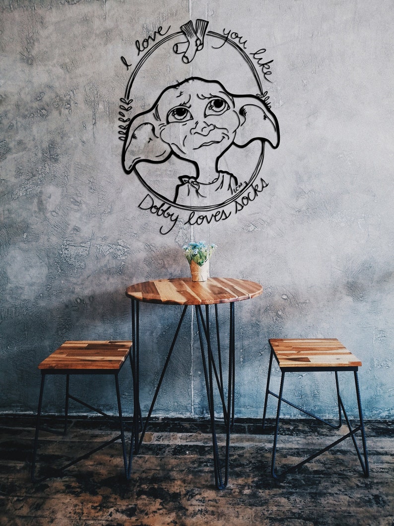 Dobby Friend Cut Svg Dxf File Wall Sticker Pdf Silhouette - Etsy