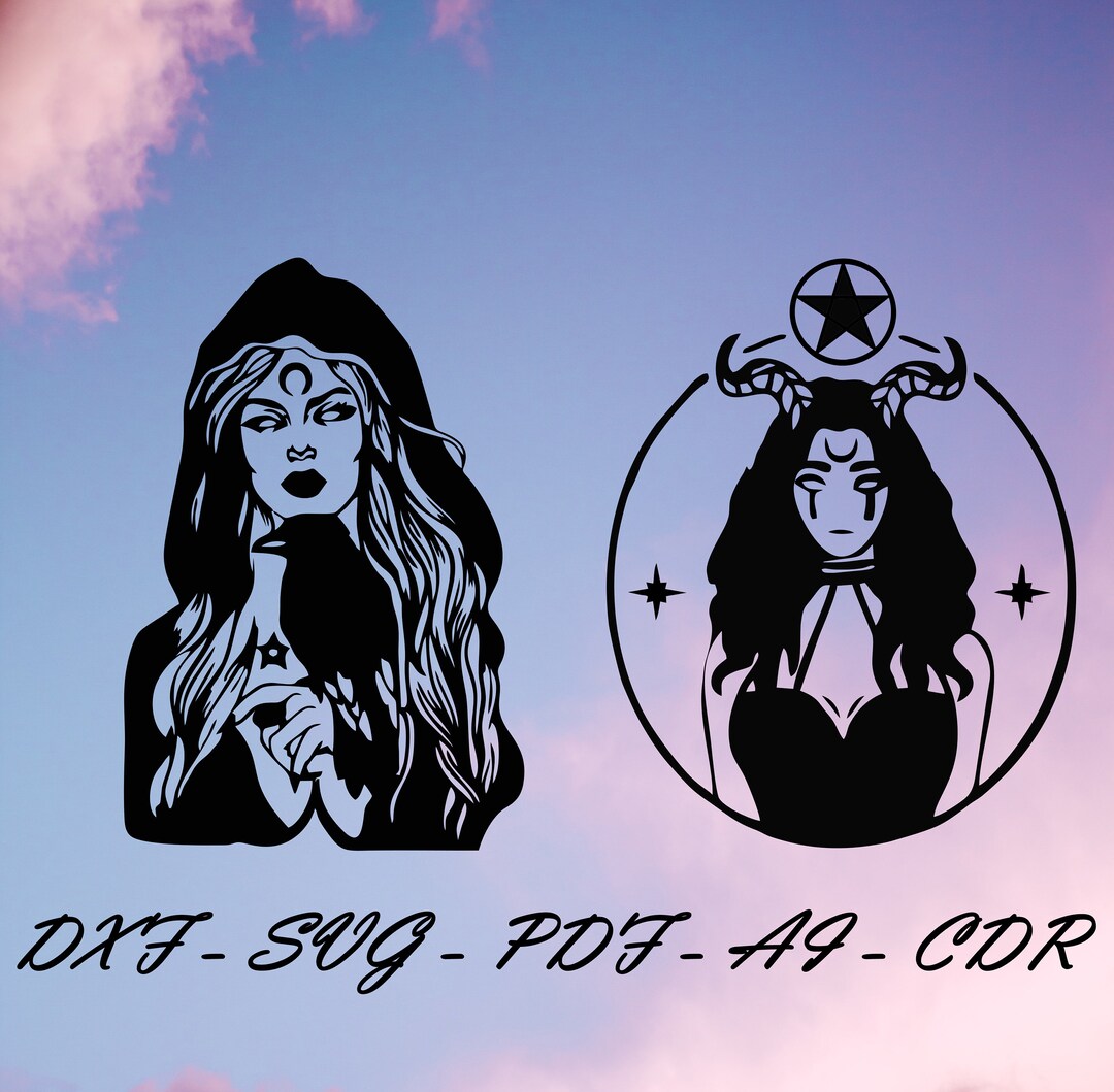 Hexe Svg, Magic svg, Gothic svg plotterdatei plotterdatei pdf ...