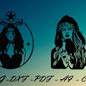 Hexe Svg, Magic svg, Gothic svg plotterdatei plotterdatei pdf ...