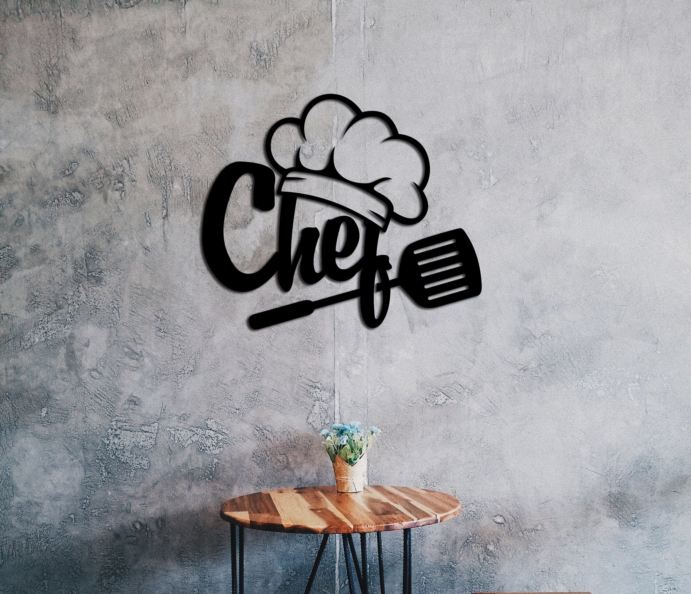 Chef, Kitchen, Home Decoration Cut Svg Dxf File Wall Sticker Pdf ...