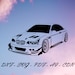 BMW E46 M3 Svg Cut Svg Dxf File Wall Sticker Pdf Silhouette Template ...