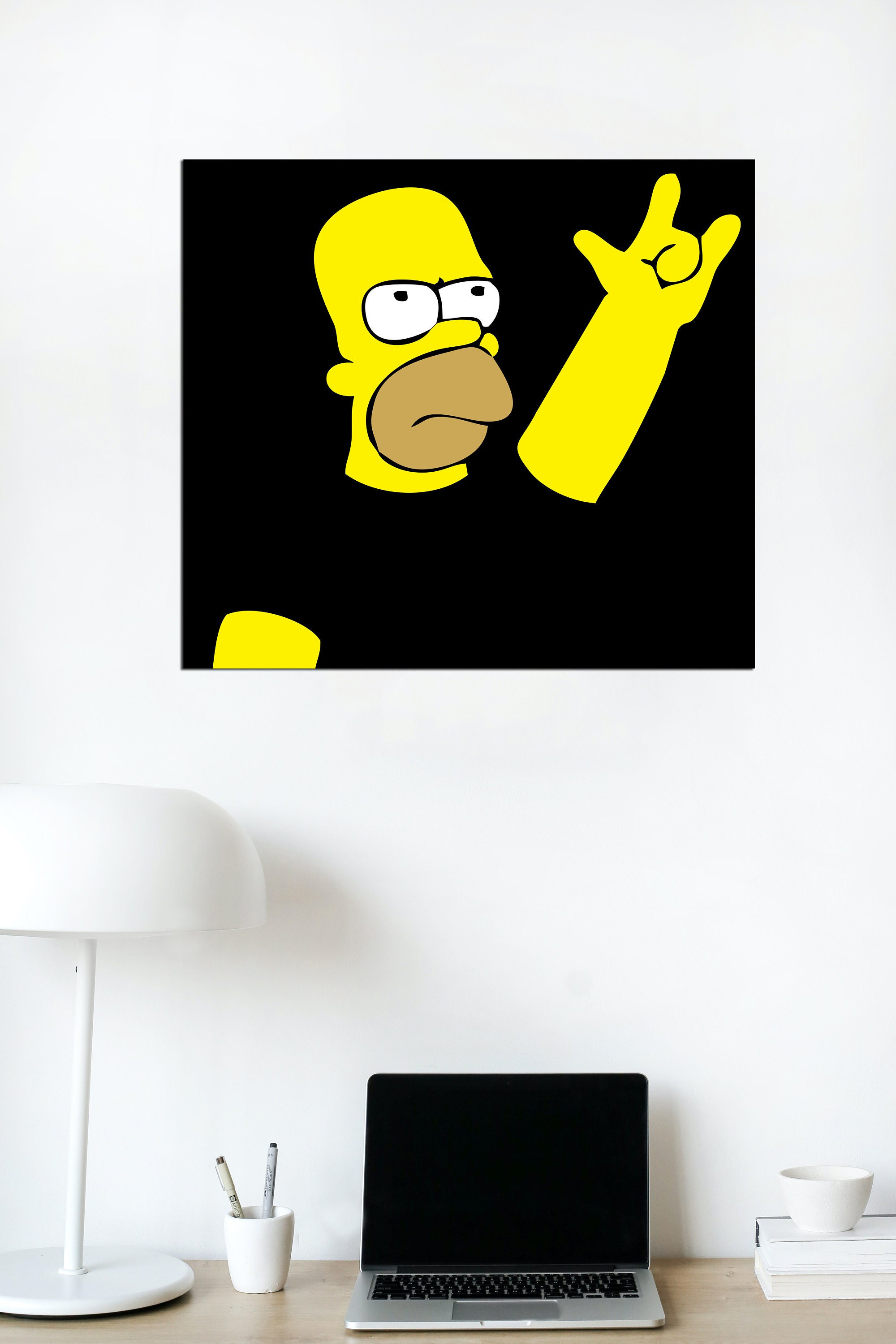Homer Simpson Rock and Roll Cut Svg Dxf File Wall Sticker Pdf ...