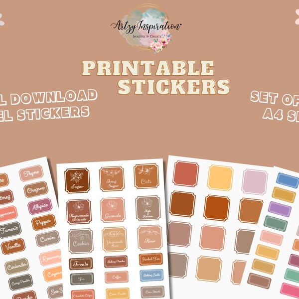 Kitchen Labels Stickers - Etsy