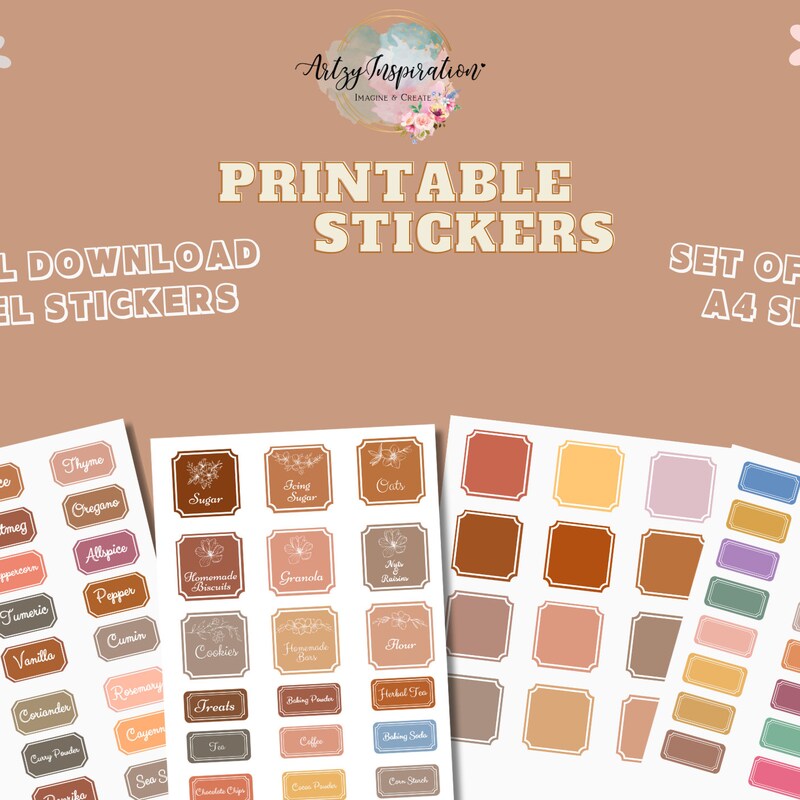 Kitchen Labels Stickers - Etsy