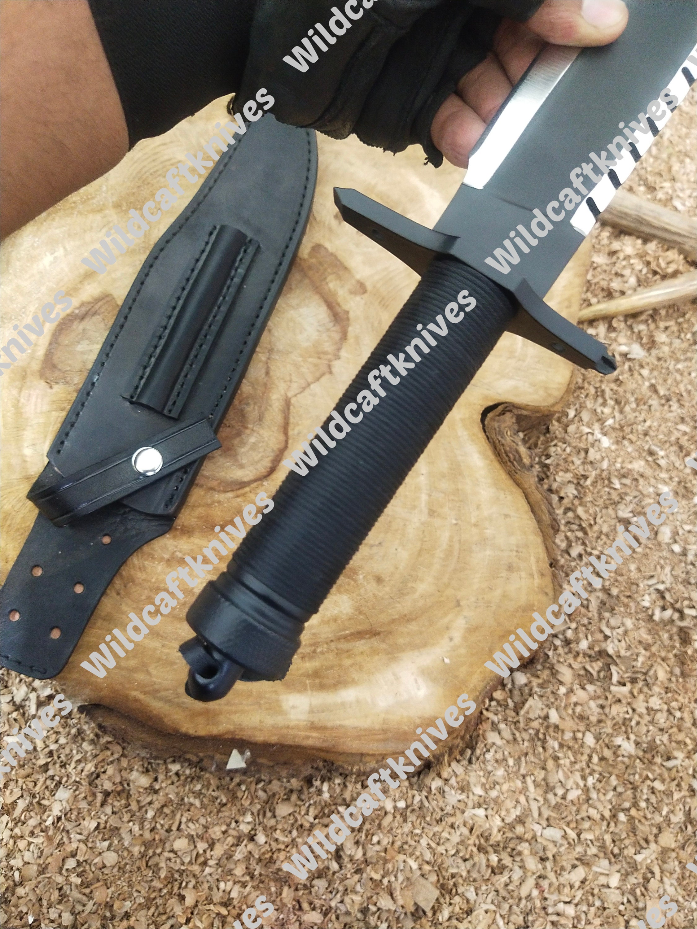 Custom Handmade Rambo First Blood Part 2 Replica Bowie Knife Movie ...