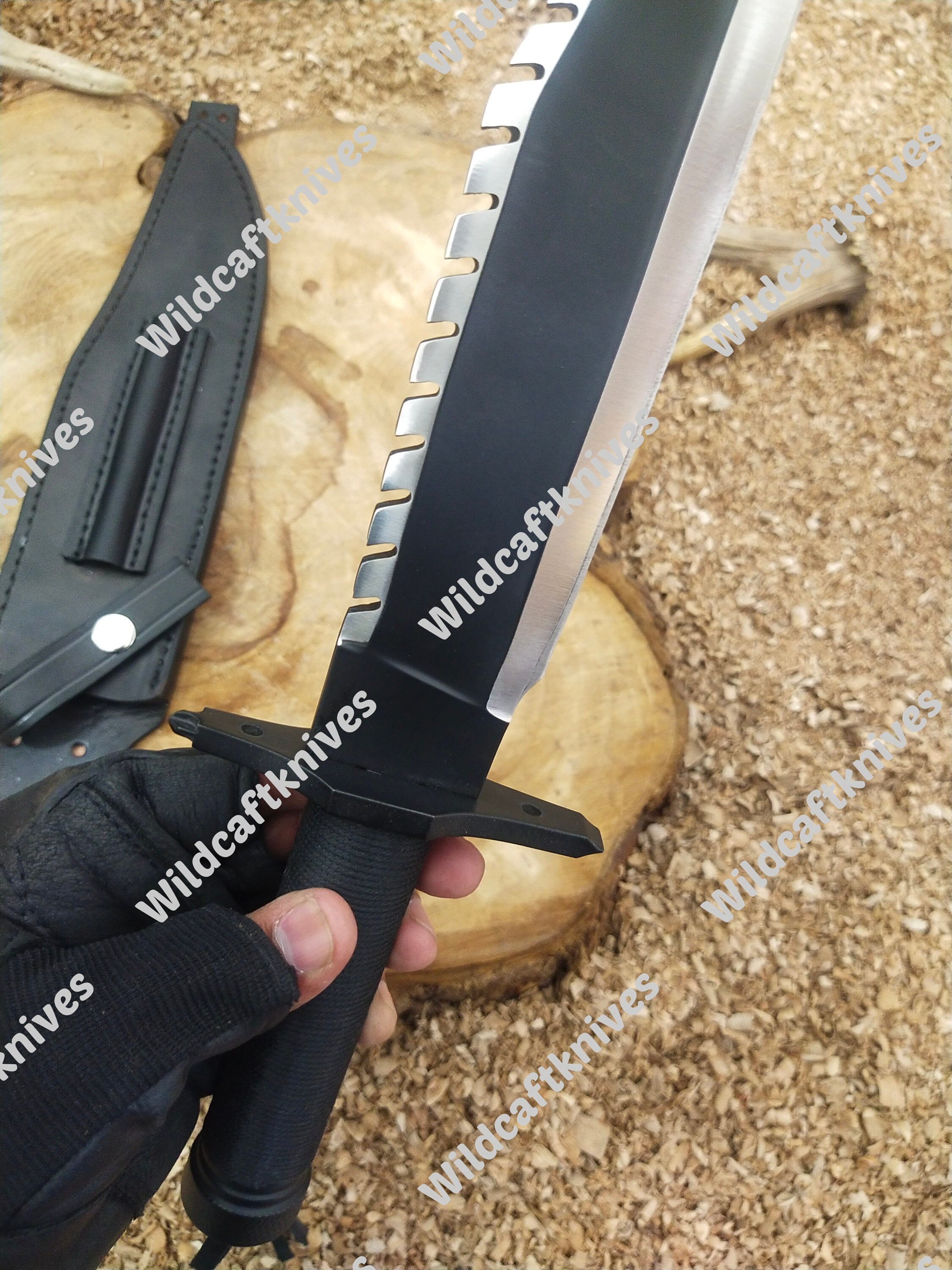 Custom Handmade Rambo First Blood Part 2 Replica Bowie Knife Movie ...