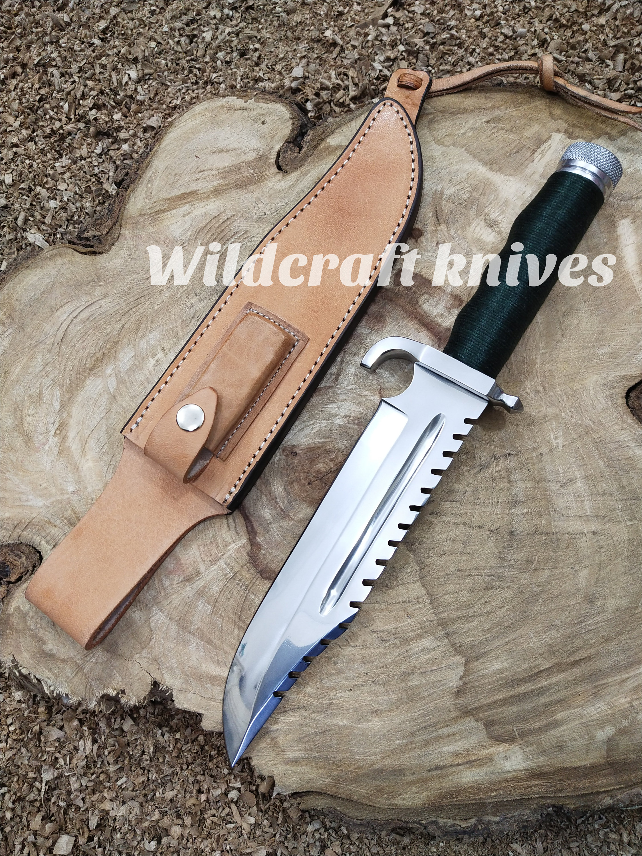 Handcrafted Rambo Knife: Unique, Custom Blade for Survival & Collectors ...