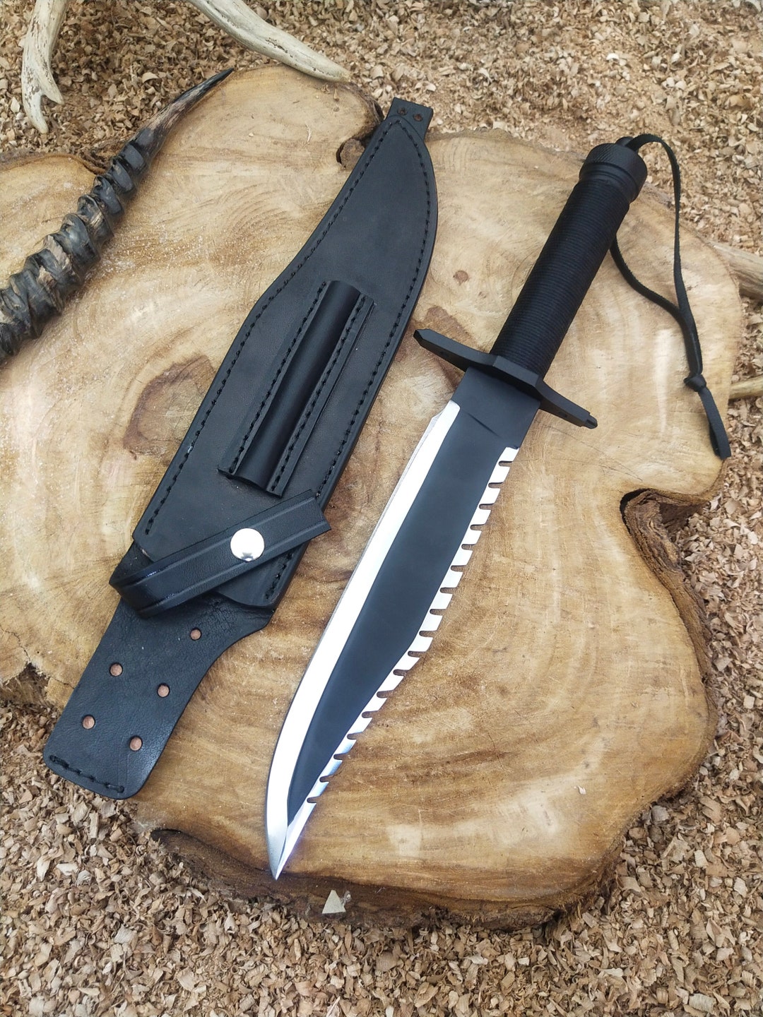 Custom Handmade Rambo First Blood Part 2 Replica Bowie Knife | Movie ...