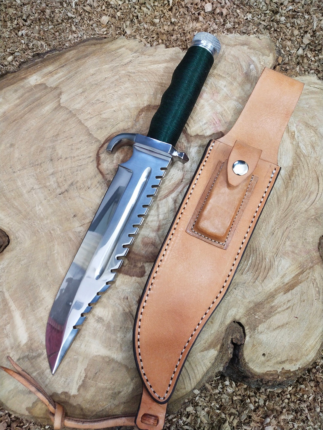 Handcrafted Rambo Knife: Unique, Custom Blade for Survival & Collectors ...