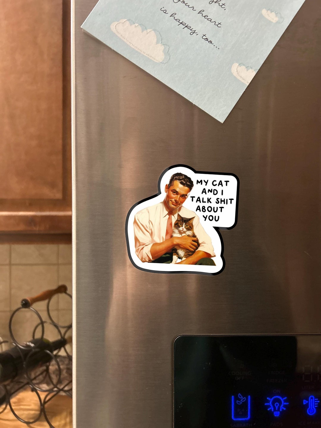 Funny Cat Magnet, Cat Lover Gift, Pet Magnet, Cute Magnet, Fridge ...