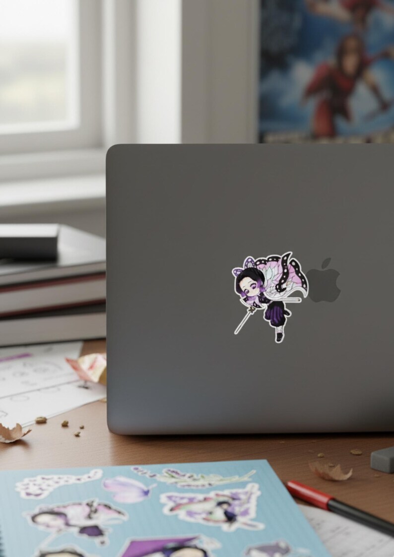 Anime Demon Hunter Sticker Set | Anime Butterfly Decal | Kawaii ...
