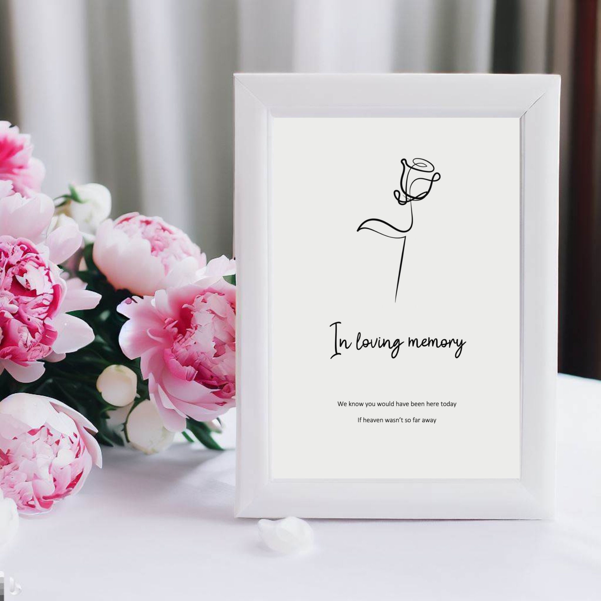 Wedding in Loving Memory Sign Wedding Memorial Sign Wedding - Etsy