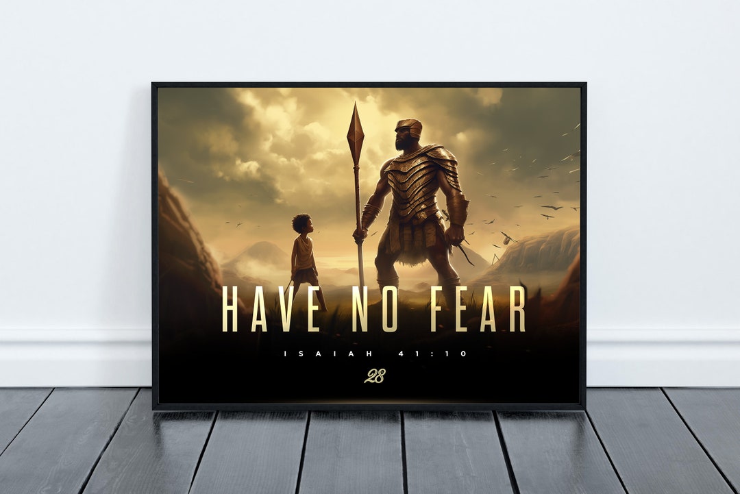 David Vs Goliath - Have No Fear Poster - Etsy