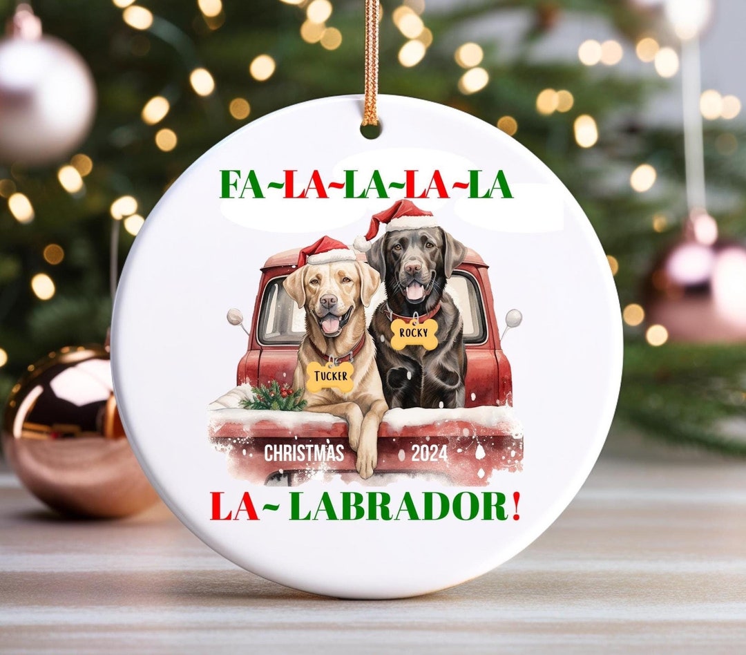 Labrador Christmas Custom Ornament, Pet Memorial Keepsake, Unique Gift ...