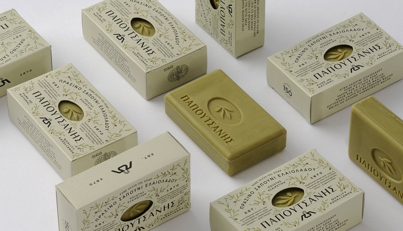 Traditional Greek Olive Oil Bar Soap 2x125g Excelence Quality - Etsy