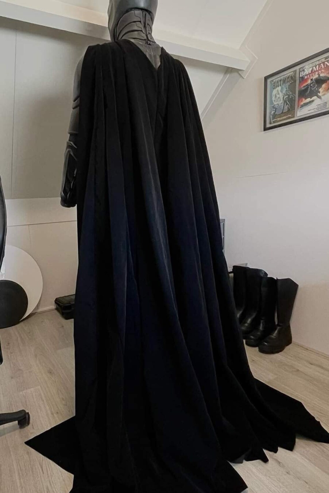 Black Knight Superhero the Bat Cape Bale Version - Etsy