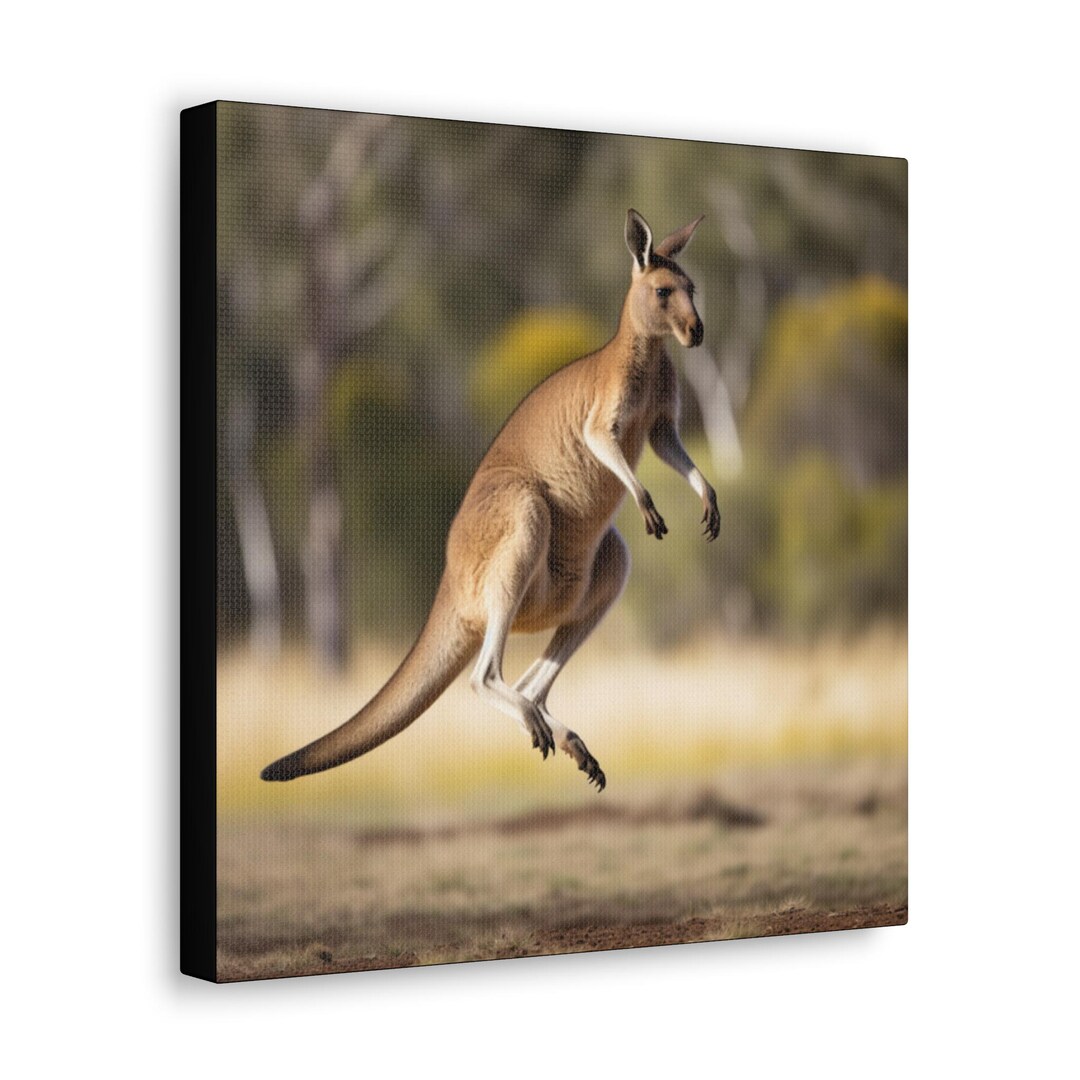 Kangaroo Hanging Home Decor Wall Art Print Wall Art Living Room - Etsy