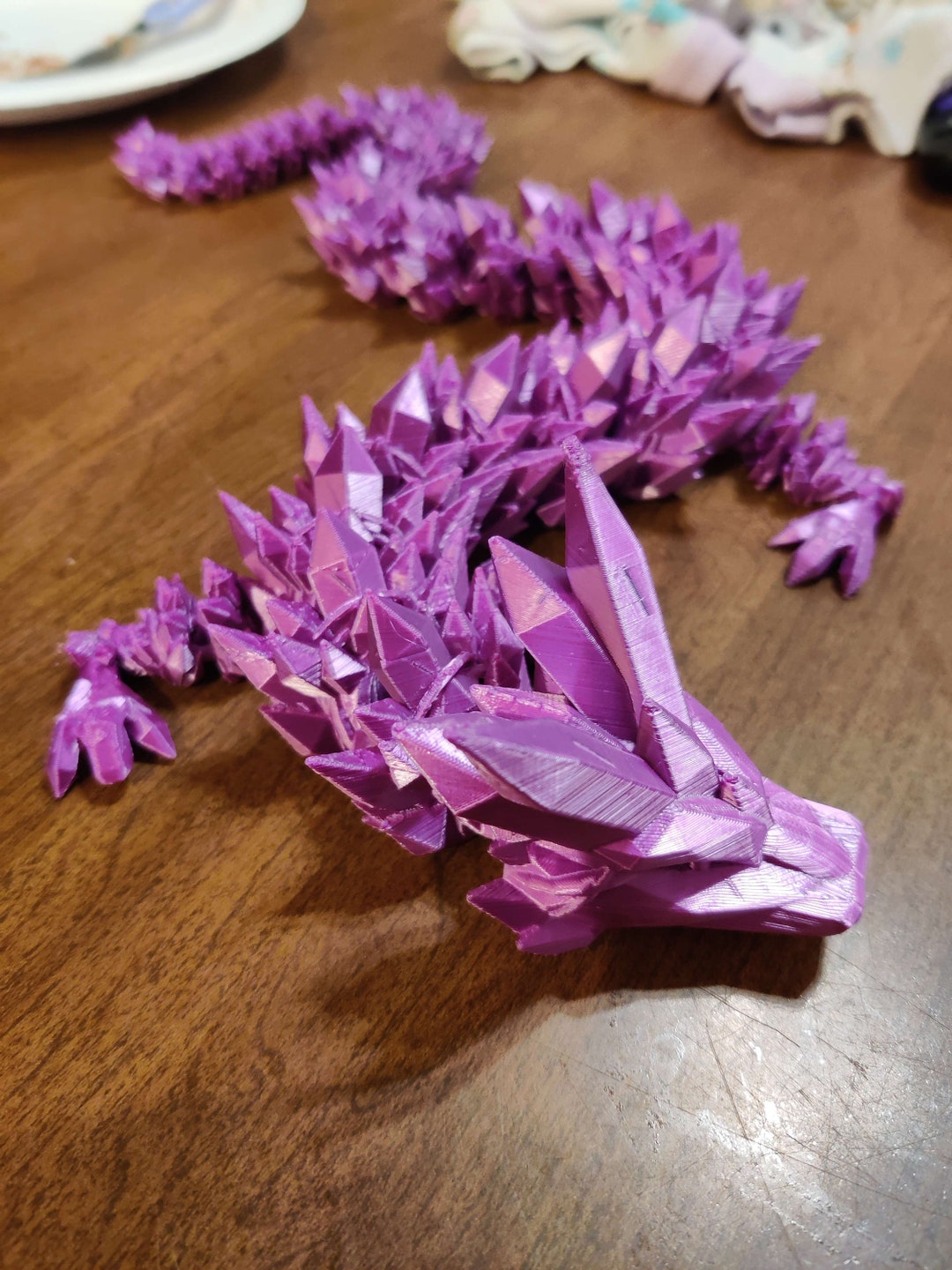 3D Printed Crystal Dragon - Etsy