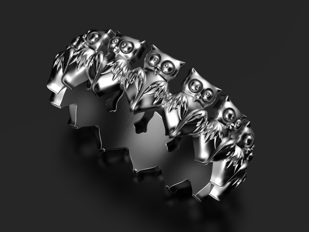 Owls Ring Wax Patterns for Lost Wax Casting Jewelry / Castable Wax 40 ...