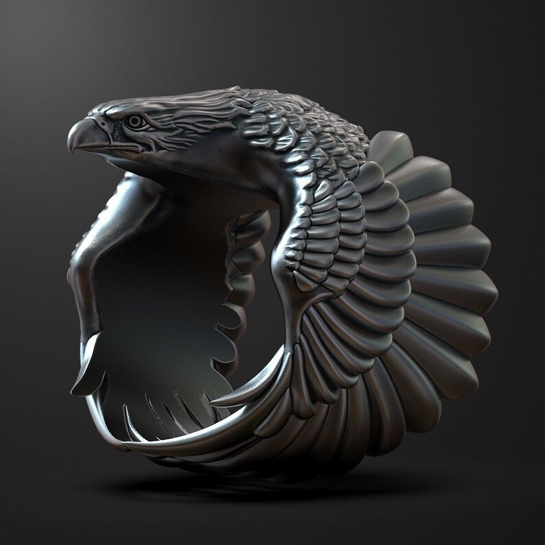 Eagle Wax Pattern Ring for Lost Wax Casting Jewelry Castable Wax Resin ...