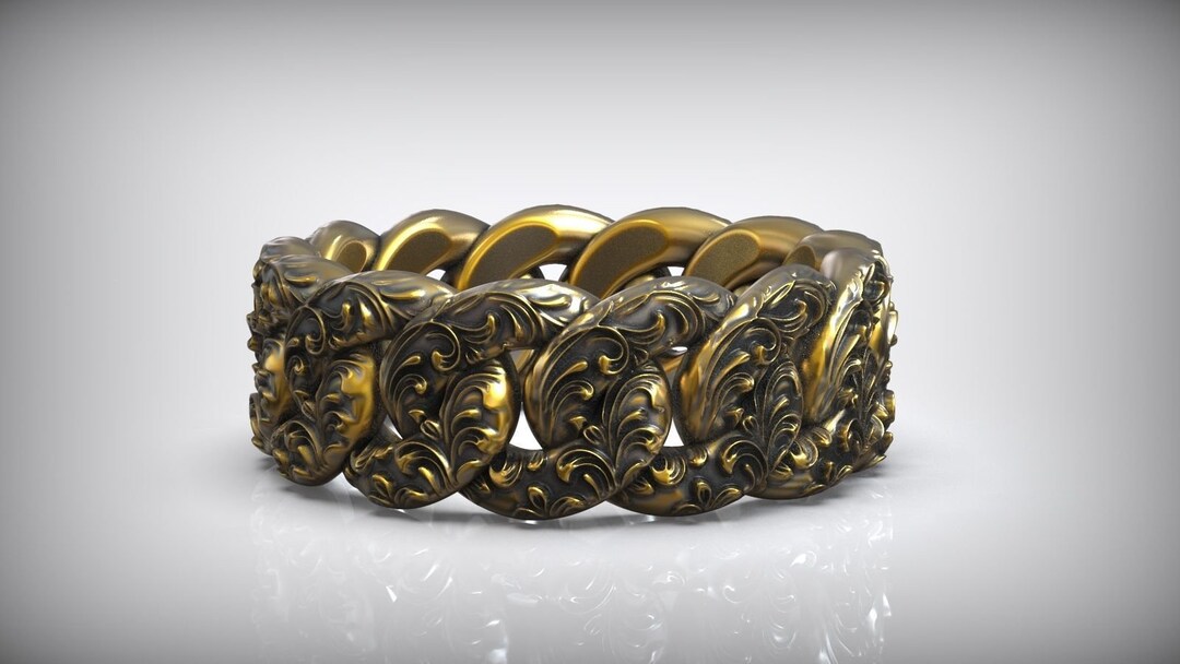 Miami Cuban Wax Pattern Ring for Lost Wax Casting Jewelry Castable Wax ...