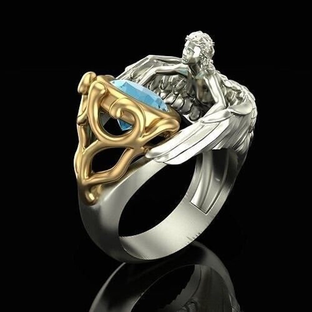 Topaz Angel Wax Pattern Ring for Lost Wax Casting Jewelry Castable Wax ...