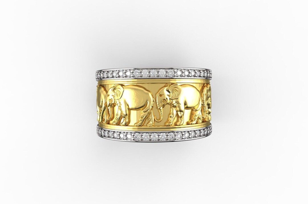 Elephant Band Ring Wax Patterns for Lost Wax Casting Jewelry / Castable ...