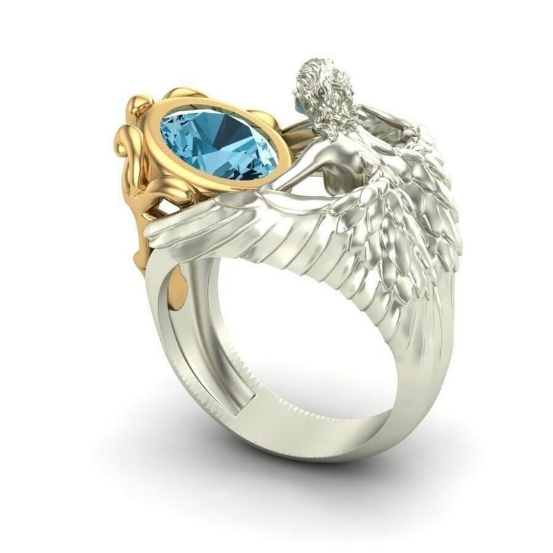 Topaz Angel Wax Pattern Ring for Lost Wax Casting Jewelry Castable Wax ...