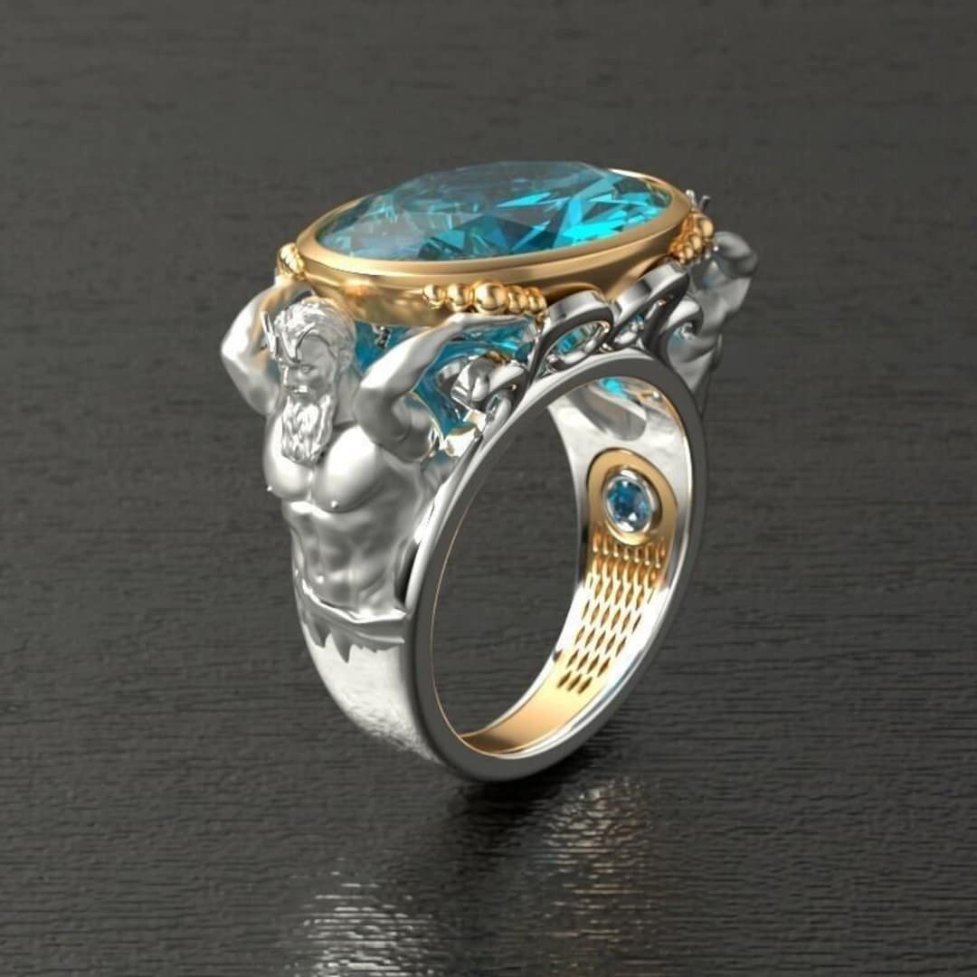Poseidon Wax Pattern Ring for Lost Wax Casting Jewelry Castable Wax ...