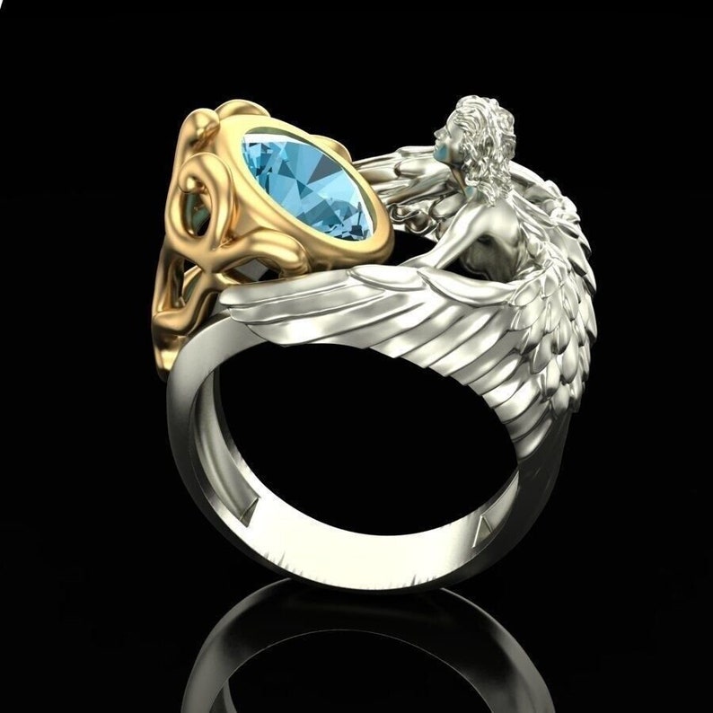 Topaz Angel Wax Pattern Ring for Lost Wax Casting Jewelry Castable Wax ...