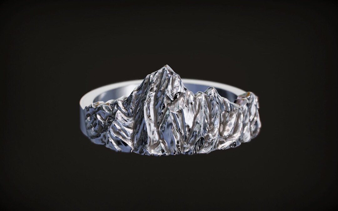 Mountains Ring Wax Patterns for Lost Wax Casting Jewelry / Castable Wax ...