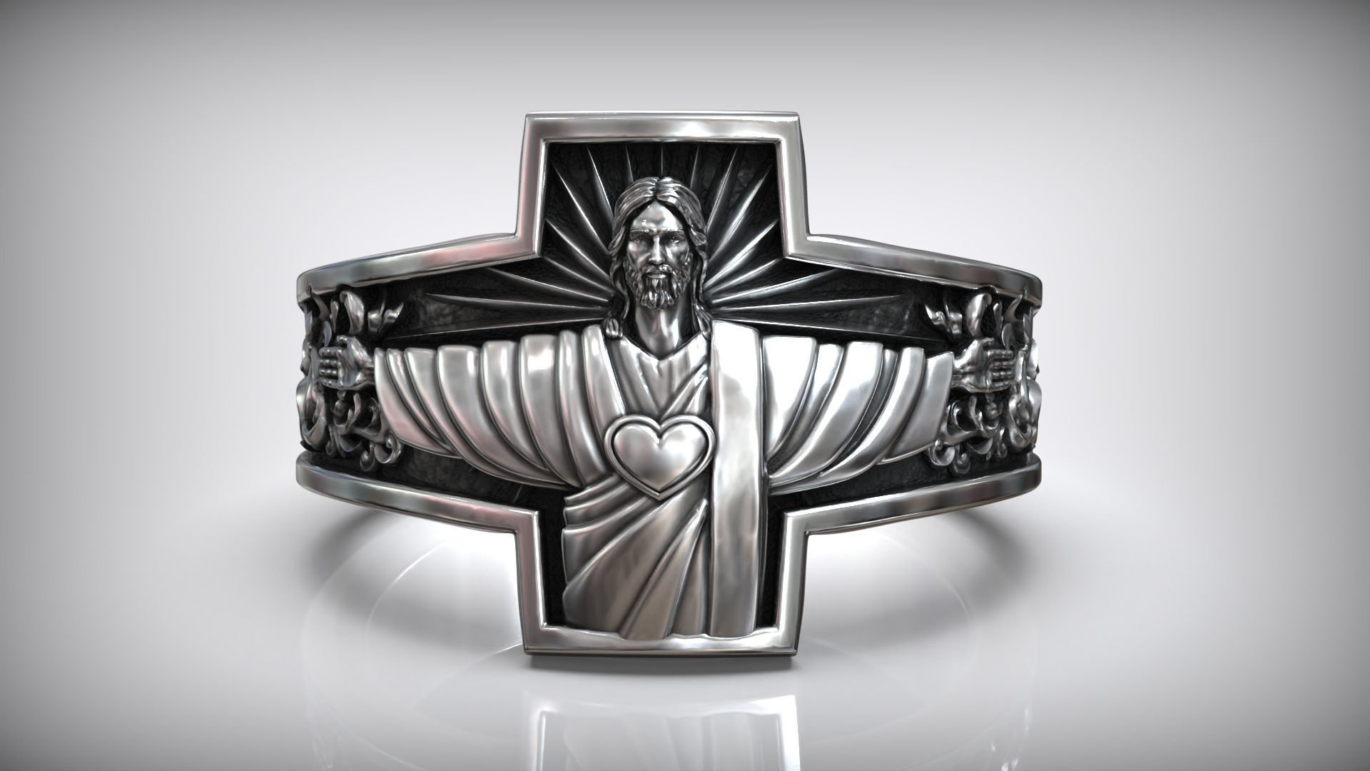 Jesus Christ Statue Wax Pattern Ring for Lost Wax Casting Jewelry ...