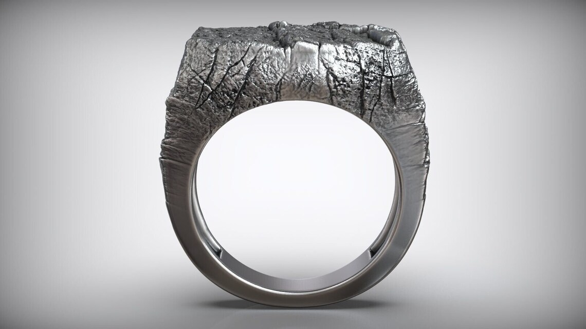 Grunge Rock Ring Wax Patterns for Lost Wax Casting Jewelry / Castable ...