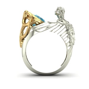 Topaz Angel Wax Pattern Ring for Lost Wax Casting Jewelry Castable Wax ...