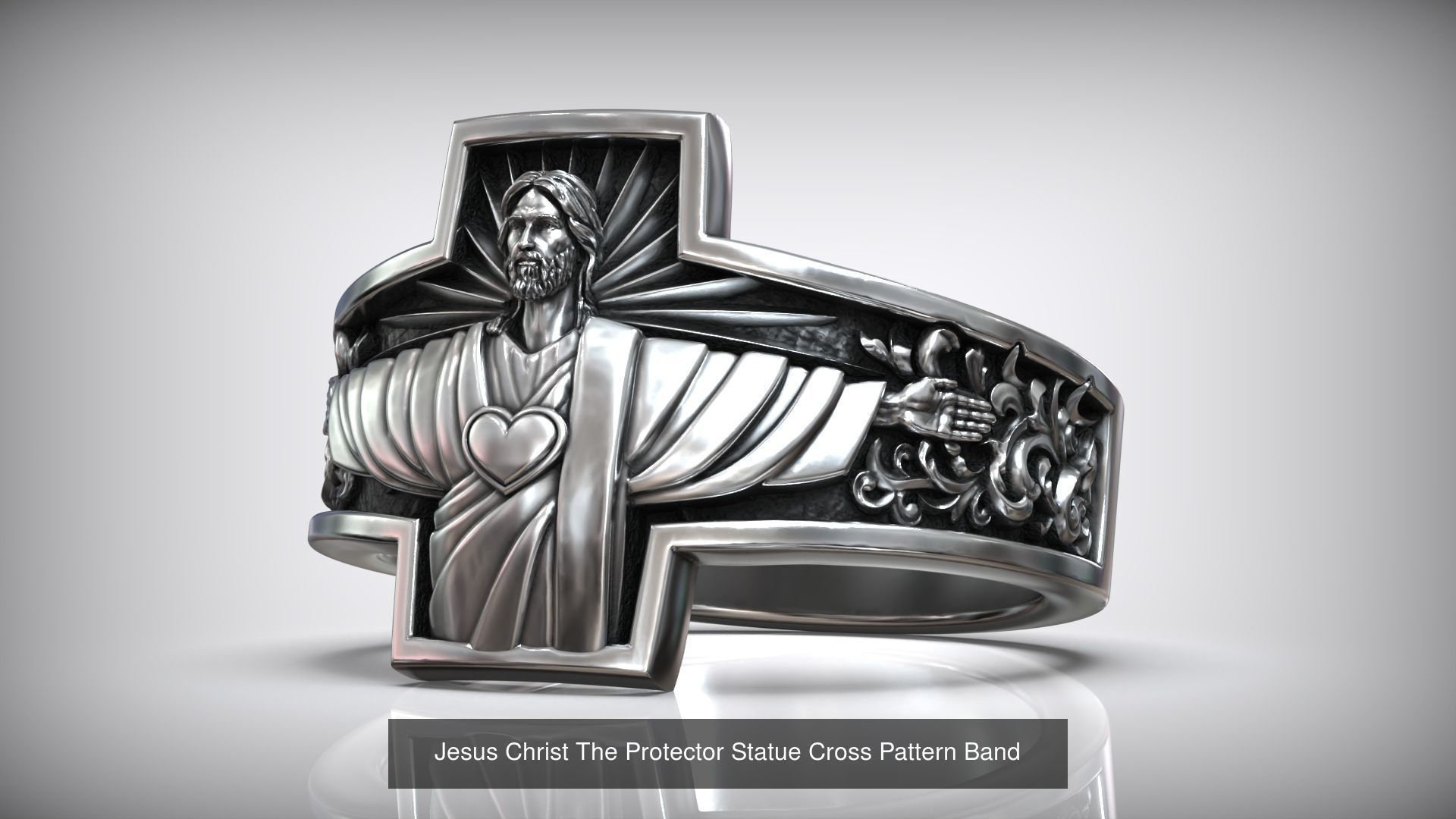 Jesus Christ Statue Wax Pattern Ring for Lost Wax Casting Jewelry ...