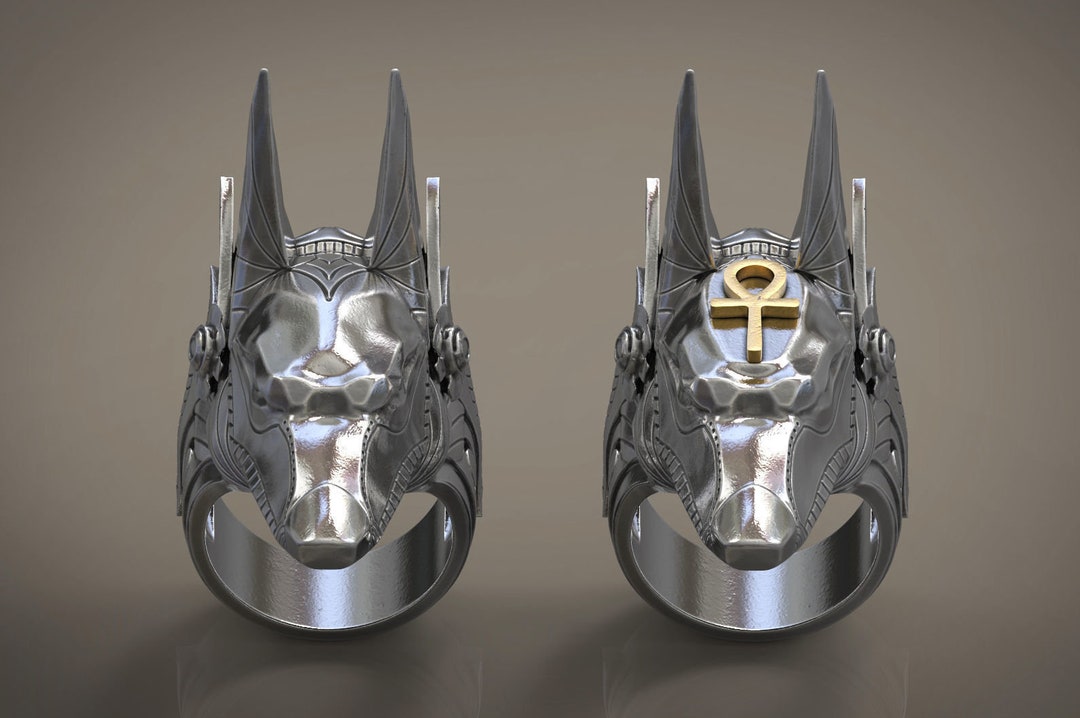 Anubis Stargate Wax Pattern Ring for Lost Wax Casting Jewelry Castable ...