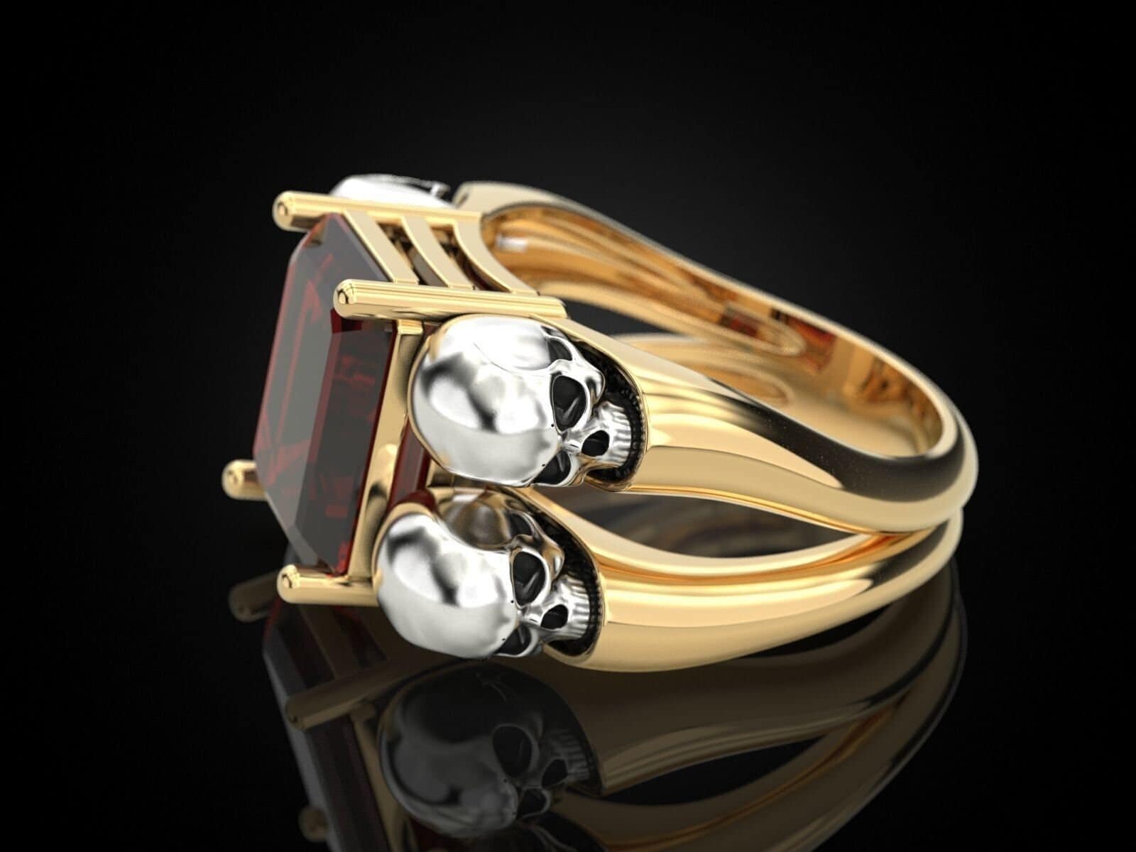 Emerald Skull Ring Wax Patterns for Lost Wax Casting Jewelry / Castable Wax - Etsy