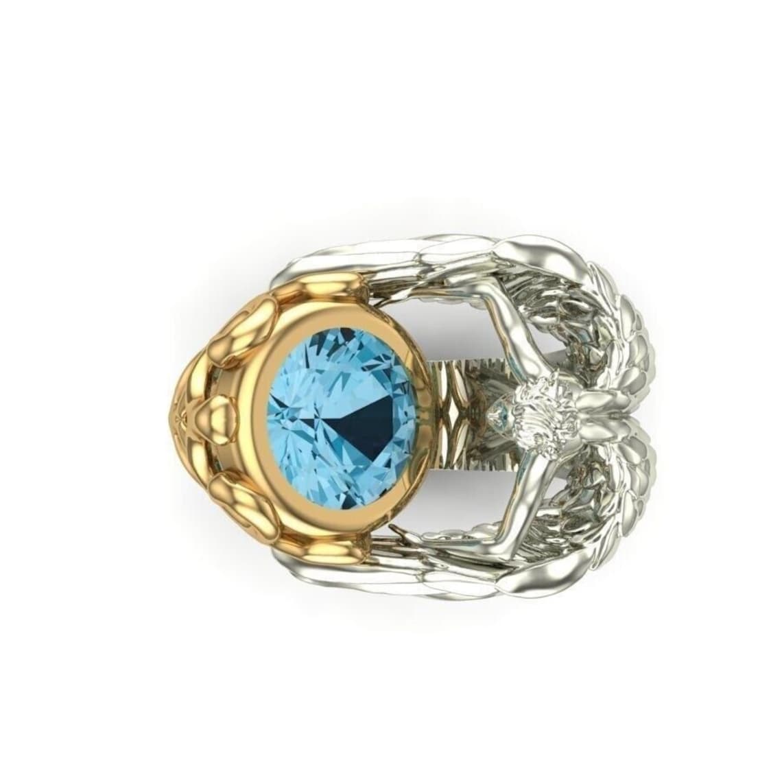 Topaz Angel Wax Pattern Ring for Lost Wax Casting Jewelry Castable Wax ...
