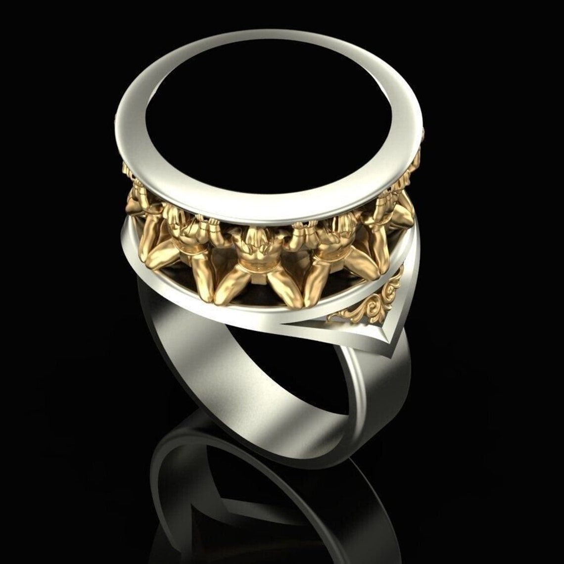 Priest Cult Ring Wax Patterns for Lost Wax Casting Jewelry / Castable ...