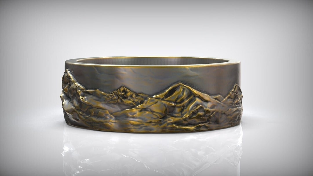 Mountain Range Wax Pattern Ring for Lost Wax Casting True Cast Resin - Etsy
