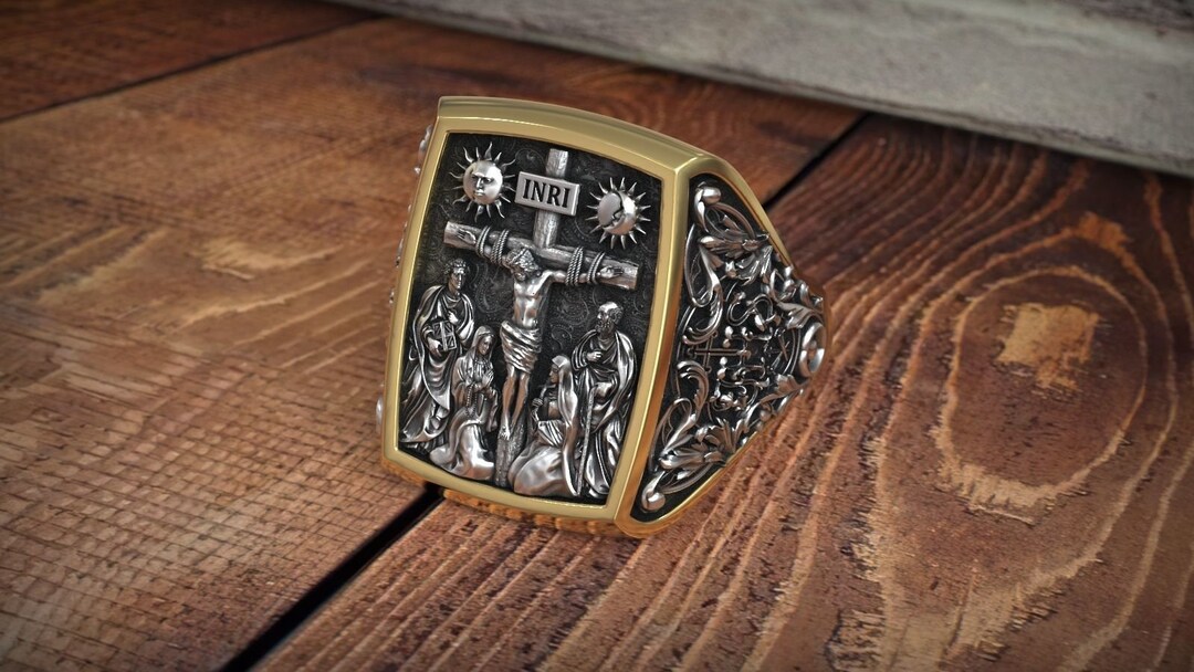 Jesus Christ Wax Pattern Ring for Lost Wax Casting Jewelry Castable Wax ...