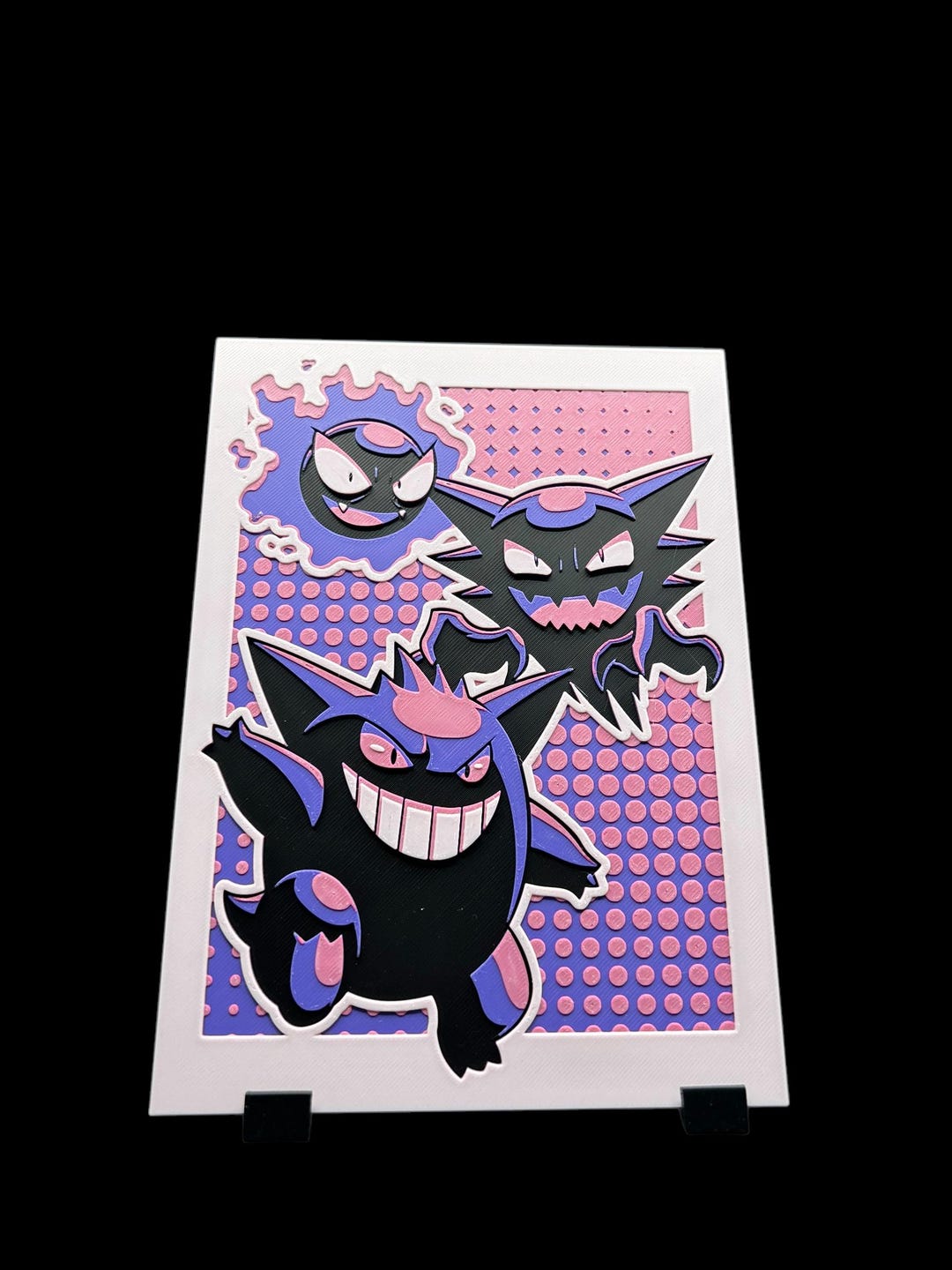 3D Gengar Evolutions Pokémon Art Piece Handcrafted Pokémon Decor Unique ...